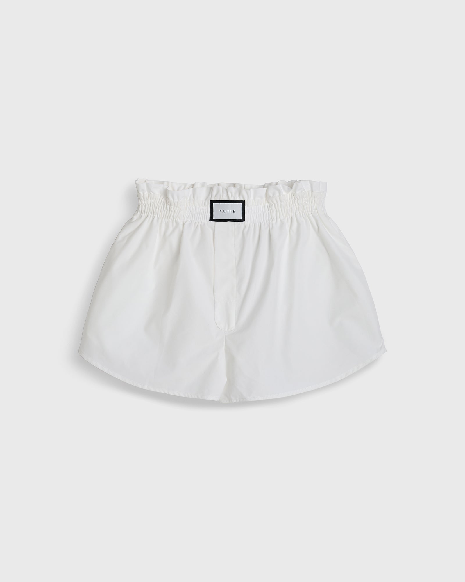 Yaitte PALMA - Crisp White Cotton Women's Short
